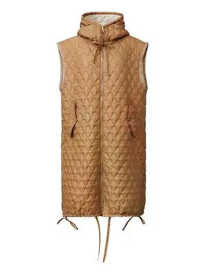 Fabiana Filippi Quilted Sleeveless Gilet - Brown