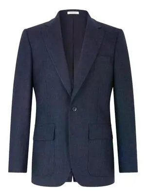 FURSAC Patch-pocketed Wool-blend Blazer - Blue