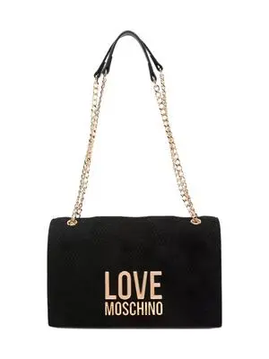 Moschino Quilted Shoulder Bag - Black