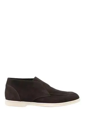 DOUCAL'S Suede Slip-on Boots - Brown