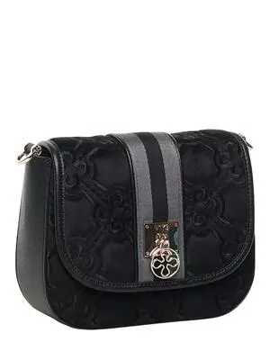 V°73 Cate Quilted-effect Shoulder Bag - Black