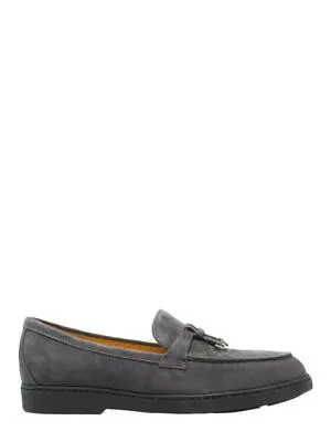 DOUCAL'S Tassel-detail Suede Loafers - Grey