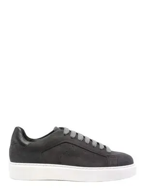 DOUCAL'S Clay Leather Sneakers - Grey