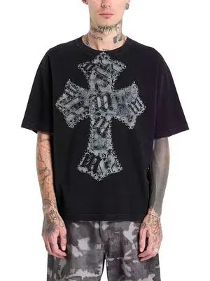 MISBHV Cross-Print T-Shirt