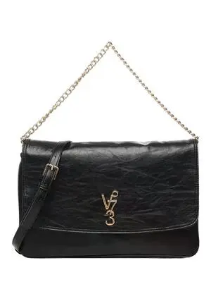 V°73 Louise Logo-plaque Shoulder Bag - Black