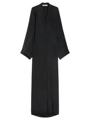 Max Mara V-neck Maxi Dress - Black