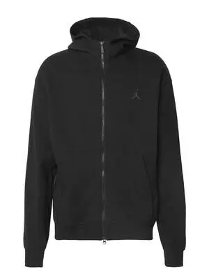 JORDAN Logo-detail Zip-up Hoodie - Black