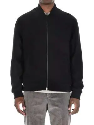 Herno Wool-blend Bomber Jacket - Black