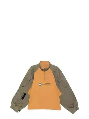 Martine Rose Half-zip Sweatshirt - Brown