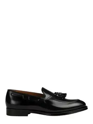 DOUCAL'S Tassel-detail Leather Loafers - Black