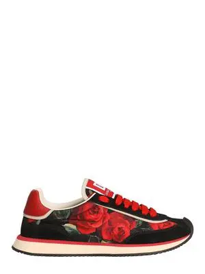 Dolce & Gabbana Mixed-material Dg Cushion Sneakers - Print
