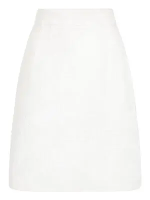 Dolce & Gabbana A-line Mini Skirt - White