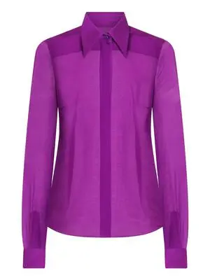Dolce & Gabbana Chiffon Shirt - Purple