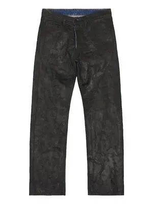 MAISON MARGIELA 5-pocket Coated Denim Pants - Black