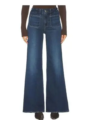 Good American Soft Tech Good Waist Palazzo Jeans - Indigo