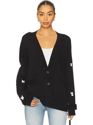 LAUREN MOSHI Puff Bow Cardigan