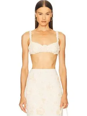 Alexis Remi Top - Ivory Raffia