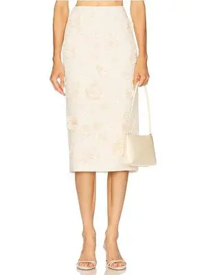 Alexis Torie Skirt - Ivory Raffia