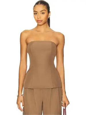 ALL THE WAYS Lily Strapless Top - Brown