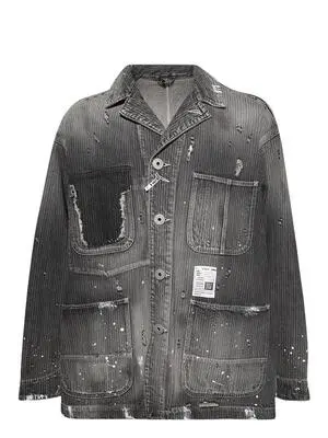 Mihara Yasuhiro Aged Chore Jacket Indigo Black
