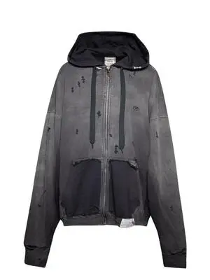 Mihara Yasuhiro Sun Faded Huge Parka - Black
