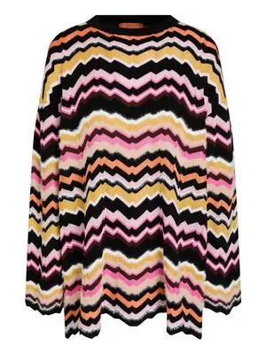 Missoni Brushed Intarsia-knit Sweater - Black