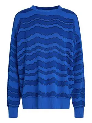 Missoni Crochet-knit Sweater - Cobalt Blue