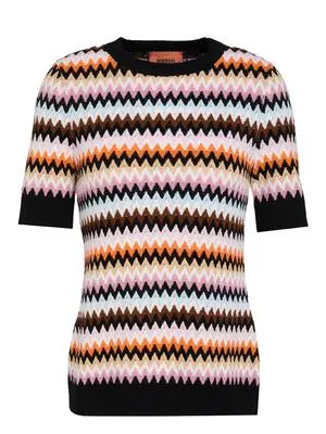 Missoni Wool Zigzag Top - Orange