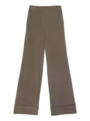 Malìparmi Contrast-Stitching Trousers Brown