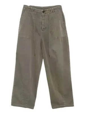 JAMES PERSE Drawstring-waist Trousers - Green