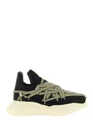 Rick Owens Megalace Geth Runner Lace-up Sneakers - Black