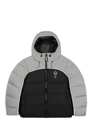 Trapstar Irongate Arch Piping Puffer Jacket - Black/grey