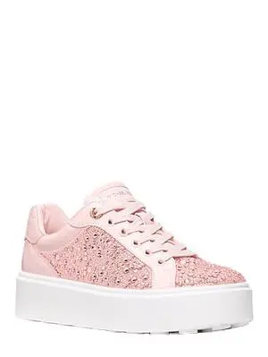 Michael Kors Romey Embellished Platform Sneaker - Pink