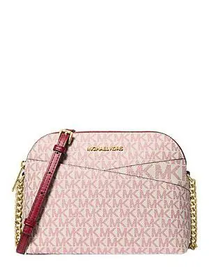 Michael Kors Jet Set Travel Medium Dome Crossbody Bag - Pink