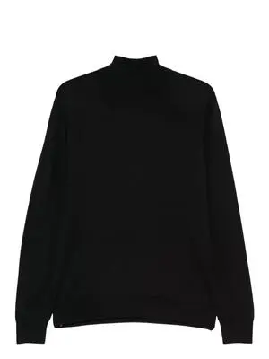 Corneliani Long-sleeve Wool Sweater - Black