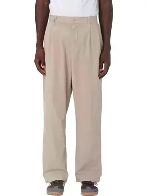 Carhartt Work In Progress Pleated Cotton Trousers - Neutrals