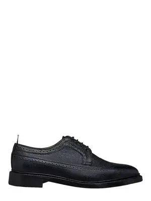 Thom Browne Pebble-leather Oxford Shoes - Black
