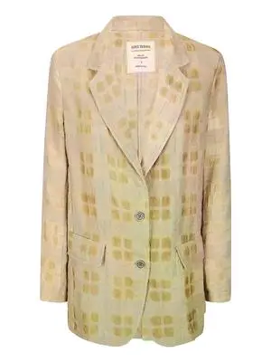 UMA WANG Square-pattern Blazer - Neutrals