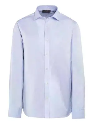 MOORER Cotton Shirt - Blue