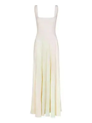 Johanna Ortiz Mariner Square-neck Maxi Dress - Neutrals