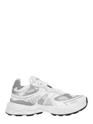 Axel Arigato Sphere Runner Metallic Leather Sneakers - White