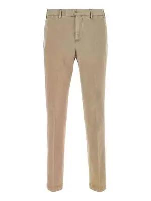 PT TORINO Cotton-blend Trousers - Neutrals