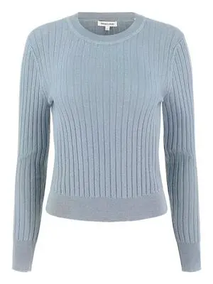 Veronica Beard Ribbed-knit Jumper - Blue
