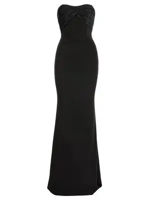 V:PM ATELIER Mika Strapless Maxi Dress - Black
