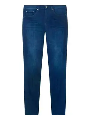 DONDUP Logo-patch Trousers - Blue