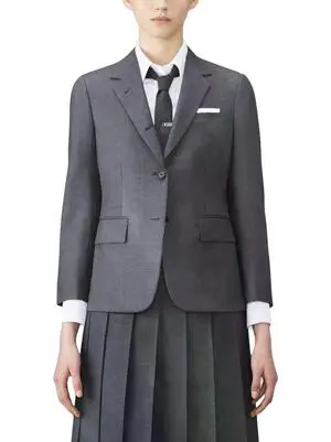 Thom Browne Pleated Wool Jacket - Grey