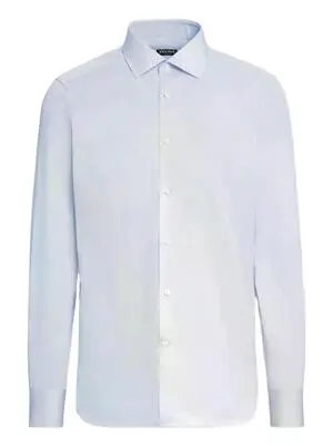 Zegna Cotton Shirt - Blue