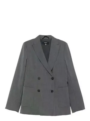Max Mara Double-breasted Patch-pocket Jacket - Grey
