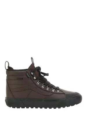 VANS Leather High-top Sneakers - Brown