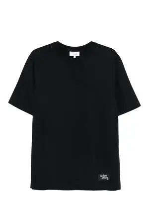 Maison Kitsuné Logo-patch T-shirt - Black